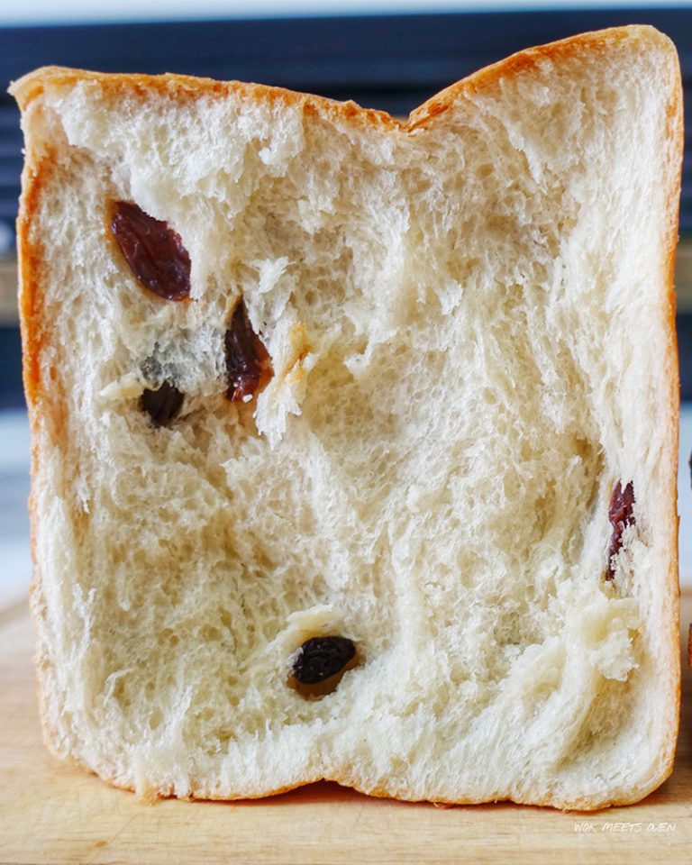 Shokupan Raisin Bread Loaf Recipe - Wok Meets Oven