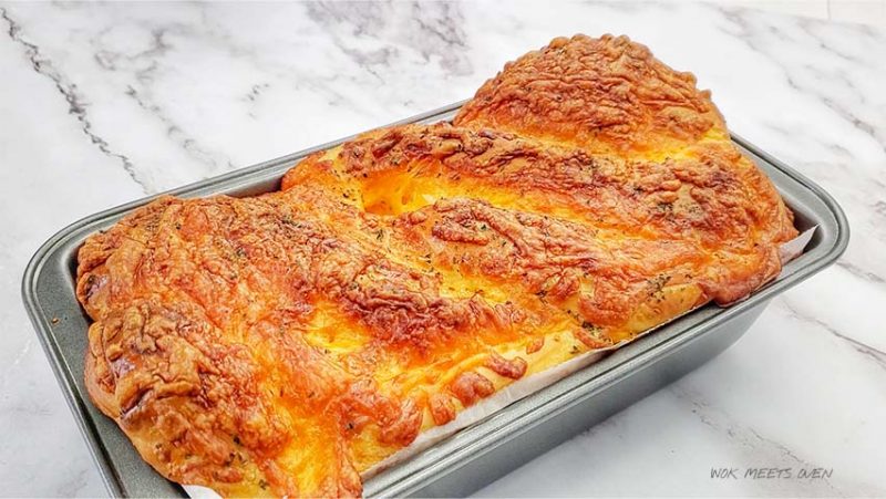 Cheese Bread Loaf Recipe - Wok Meets Oven