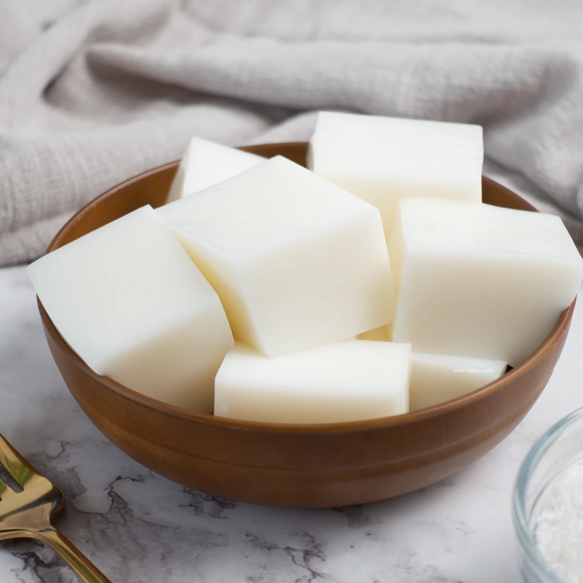 Chinese Coconut Pudding - Wok Meets Oven